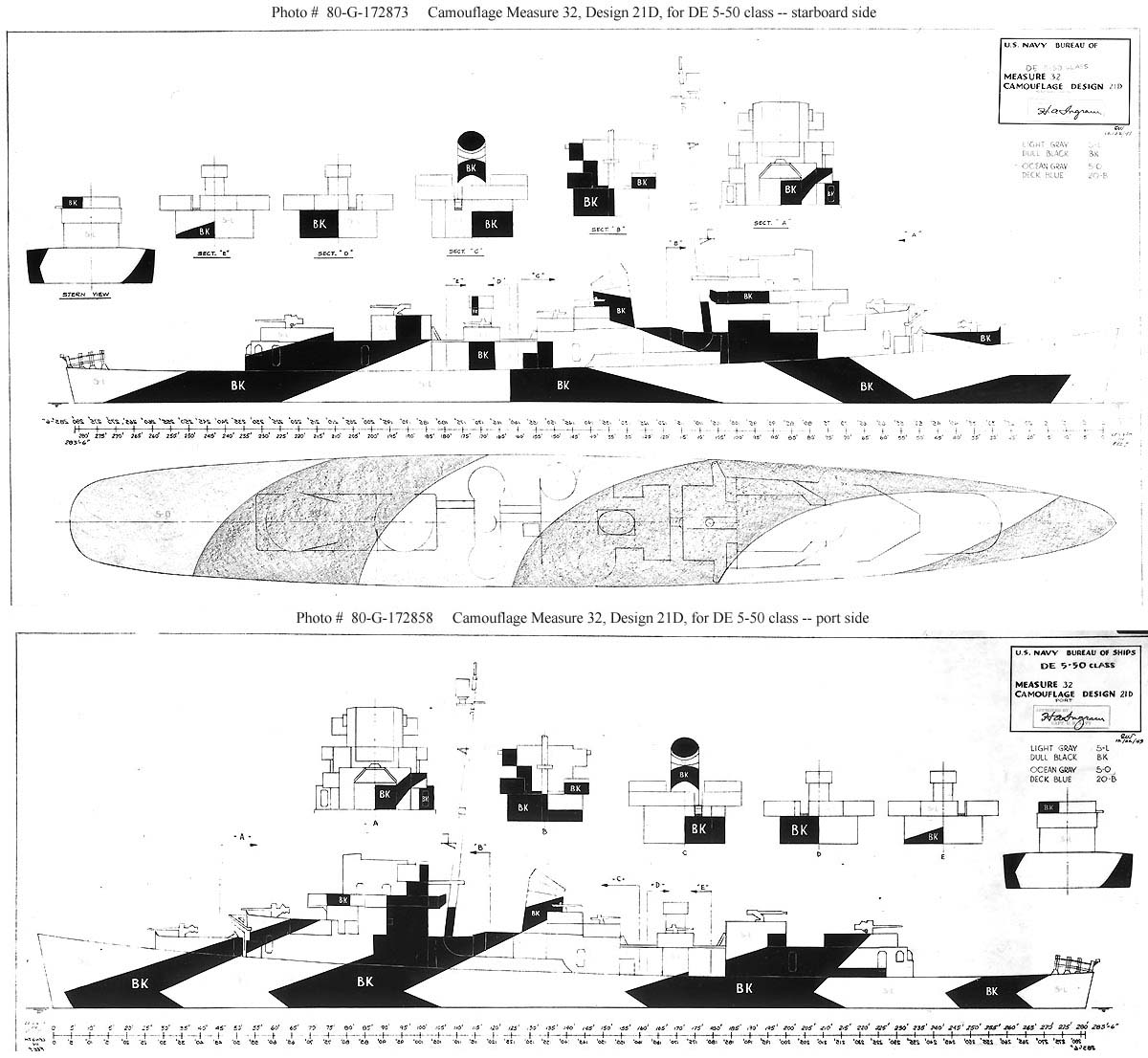 Shipcamouflage.com - USN WWII Evarts Class DE Camouflage